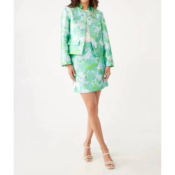 Abbey Glass | Jackets & Coats | New Abbey Glass Onassis Jacket In Green ...